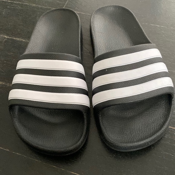 adidas | Shoes | Adidas Pool Slides Euc Size 2k | Poshmark